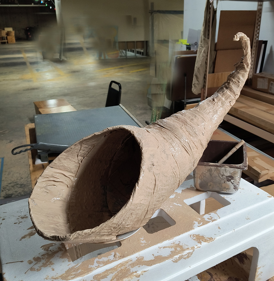 cardboard cornucopia construction – Susy Andrews